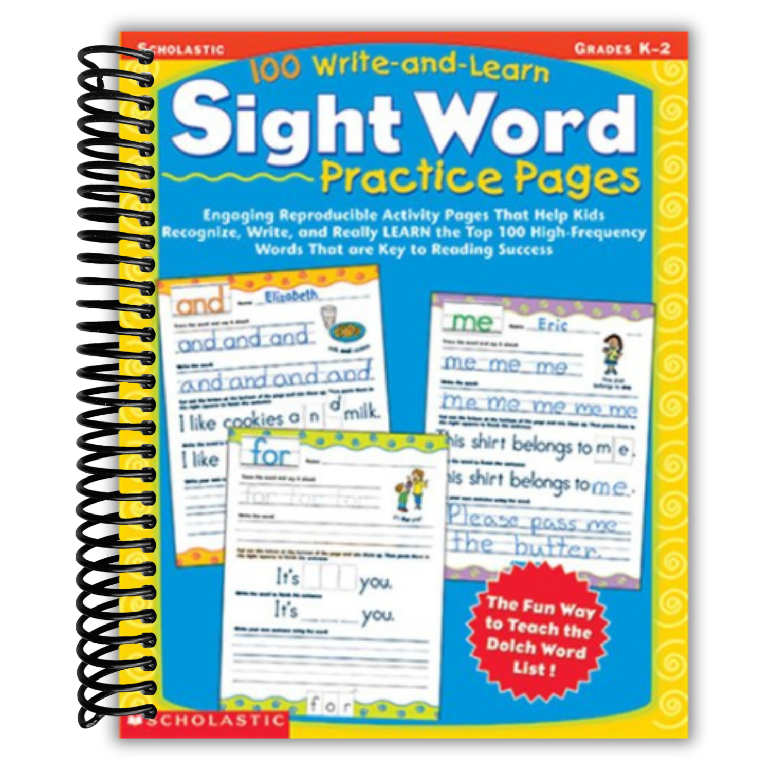 100 Write-and-Learn Sight Word Practice Pages: Engaging Reproducible A ...