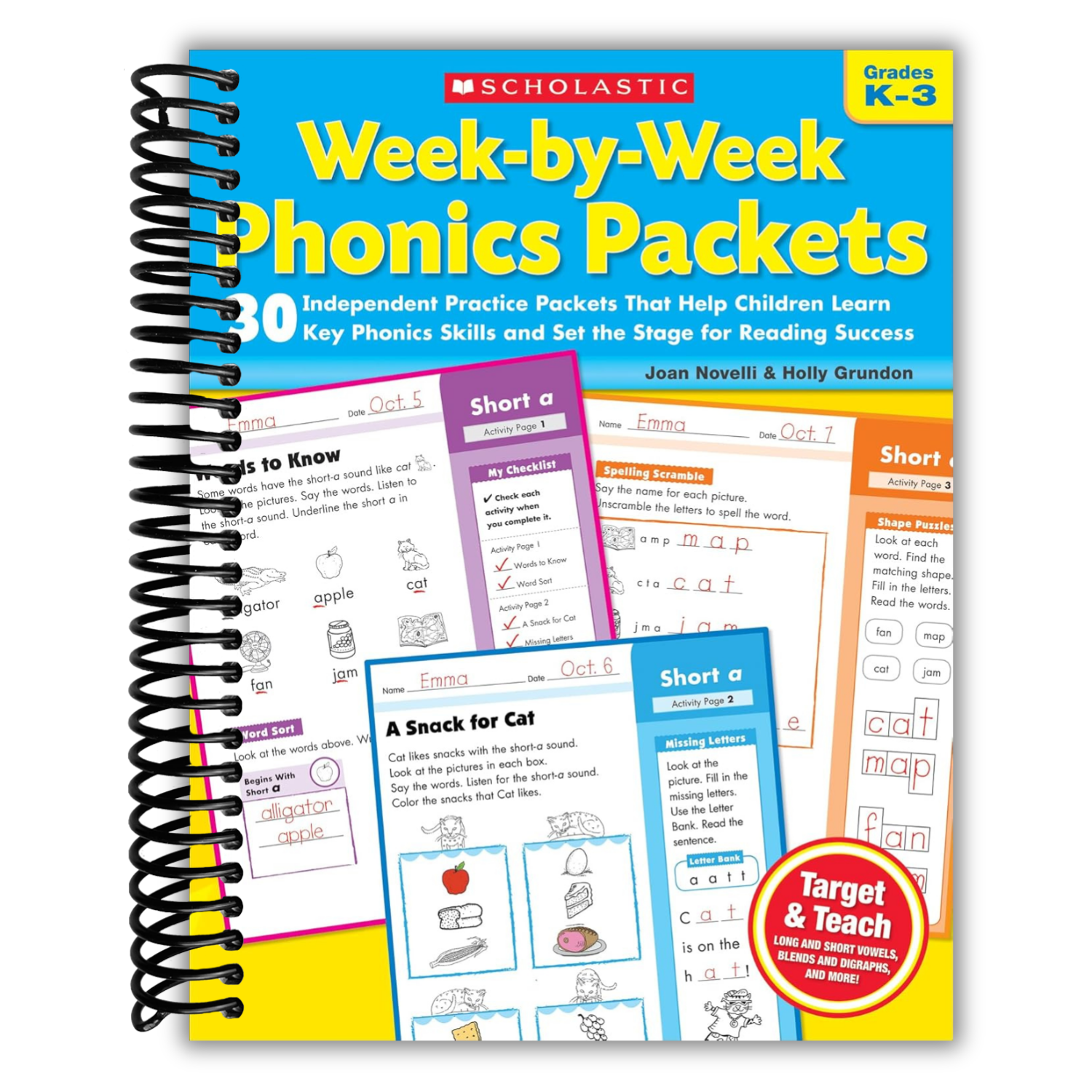 Week-by-Week Phonics Packets: 30 Independent Practice Packets That Hel ...