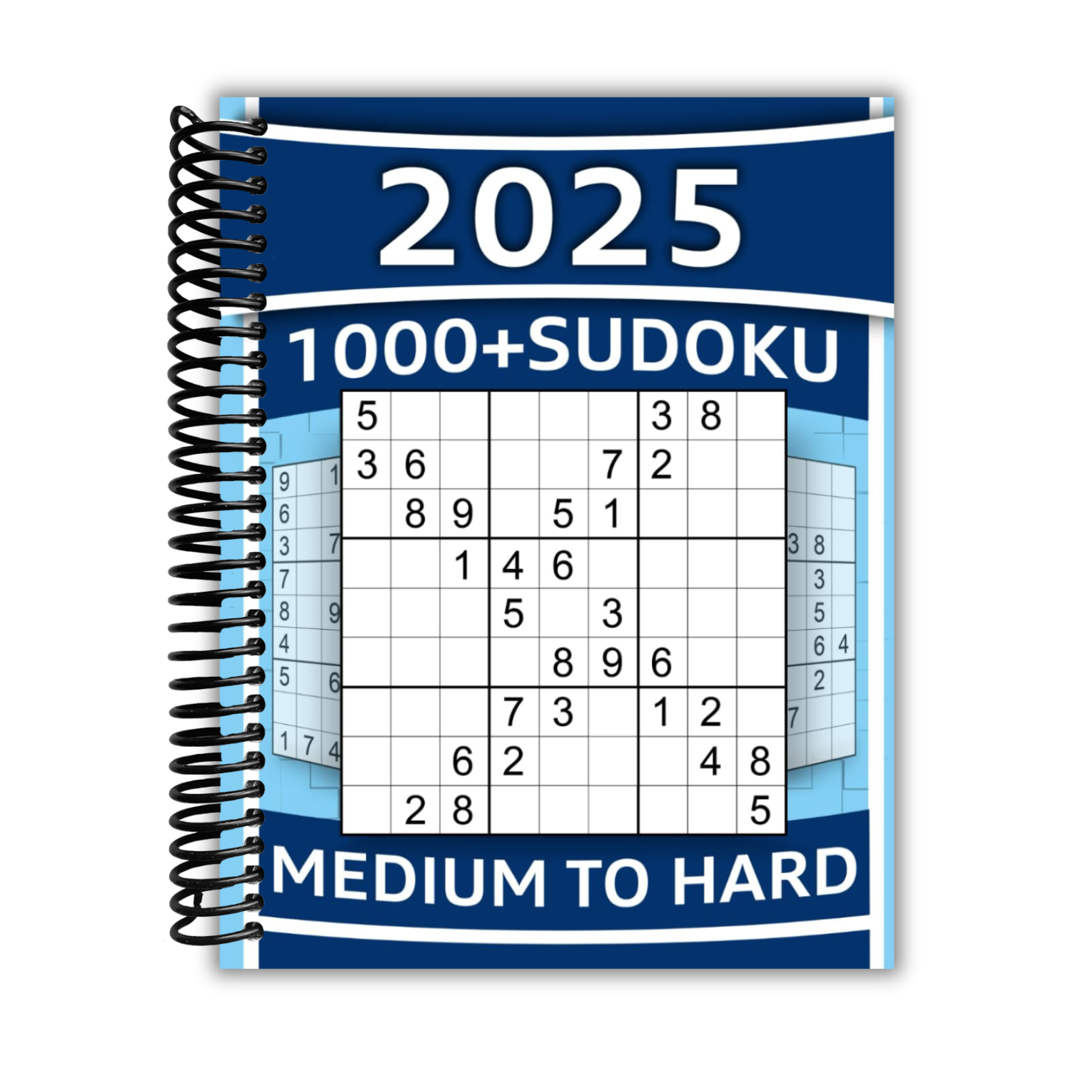1000+ Sudoku Puzzles for Adults: Medium to Hard Sudoku Puzzles with De ...