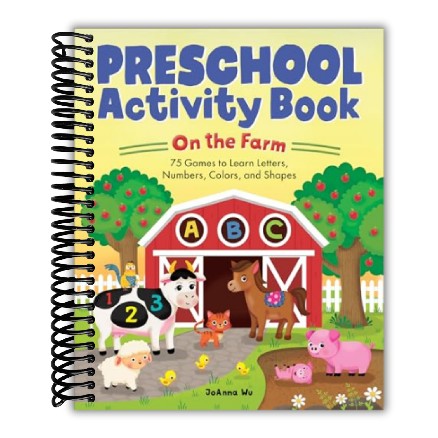Preschool Activity Book On The Farm: 75 Games to Learn Letters, Number ...