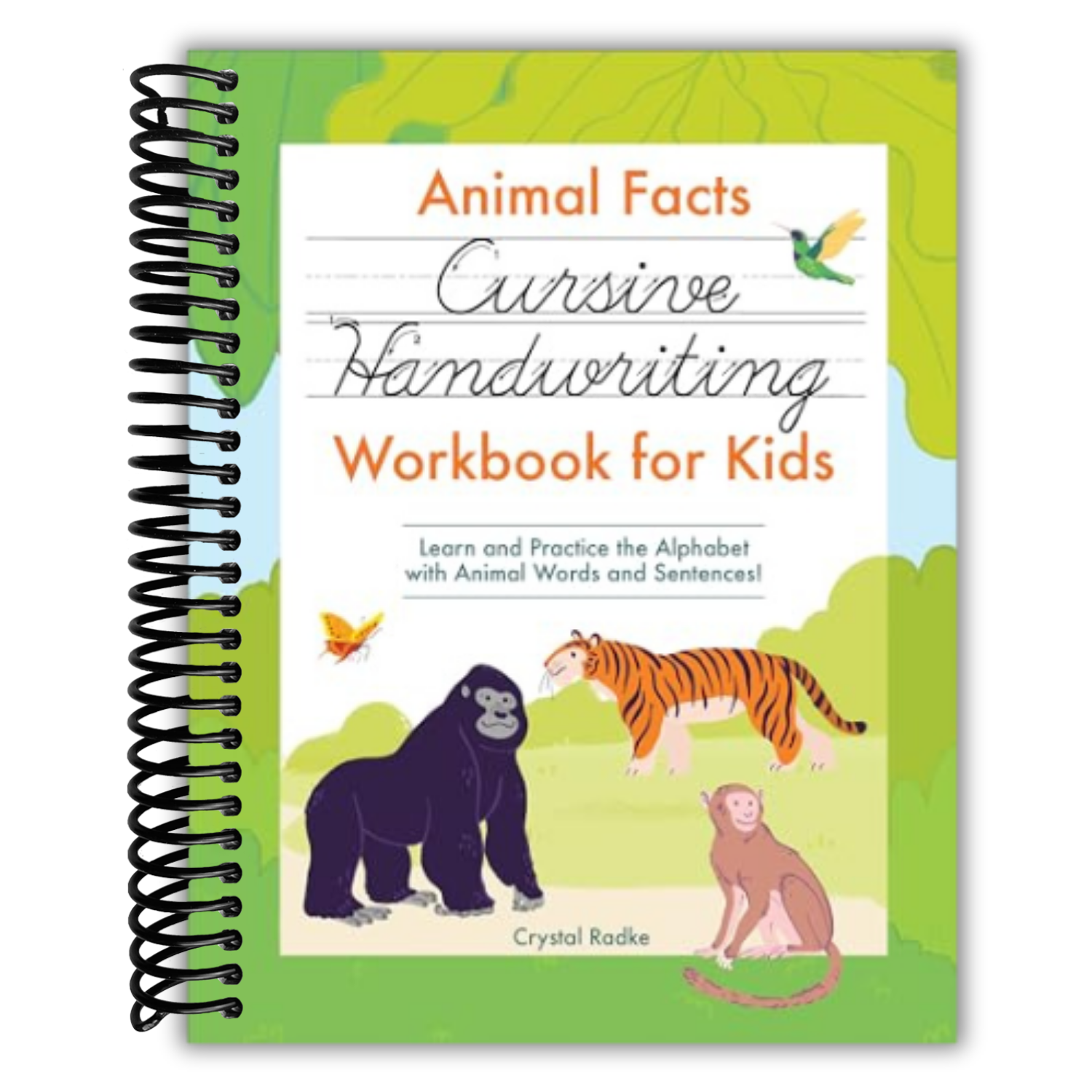 Animal Facts Cursive Handwriting Workbook for Kids: Learn and Practice ...