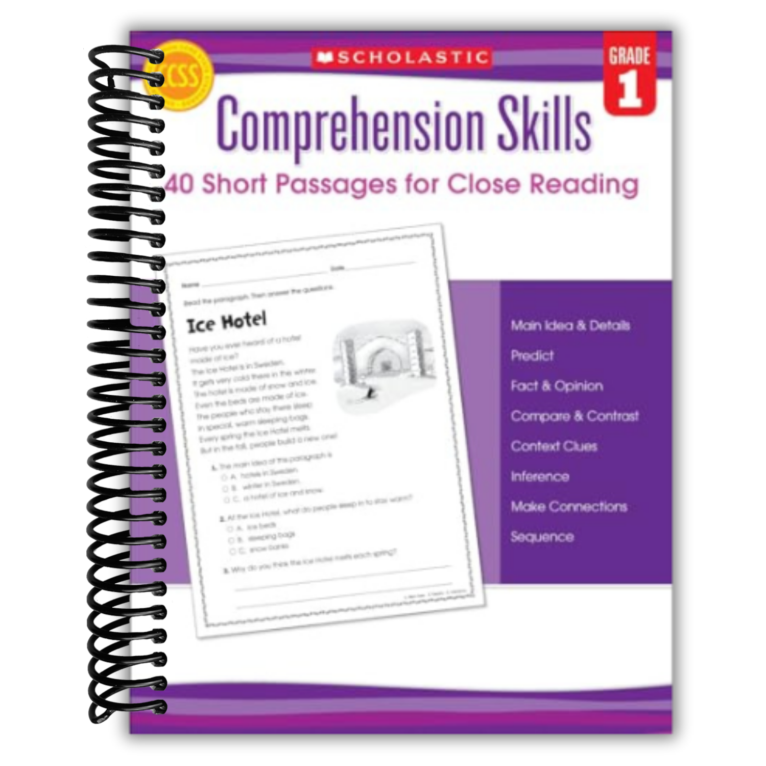 Comprehension Skills: Short Passages for Close Reading: Grade 1 – Lay it Flat Publishing Group