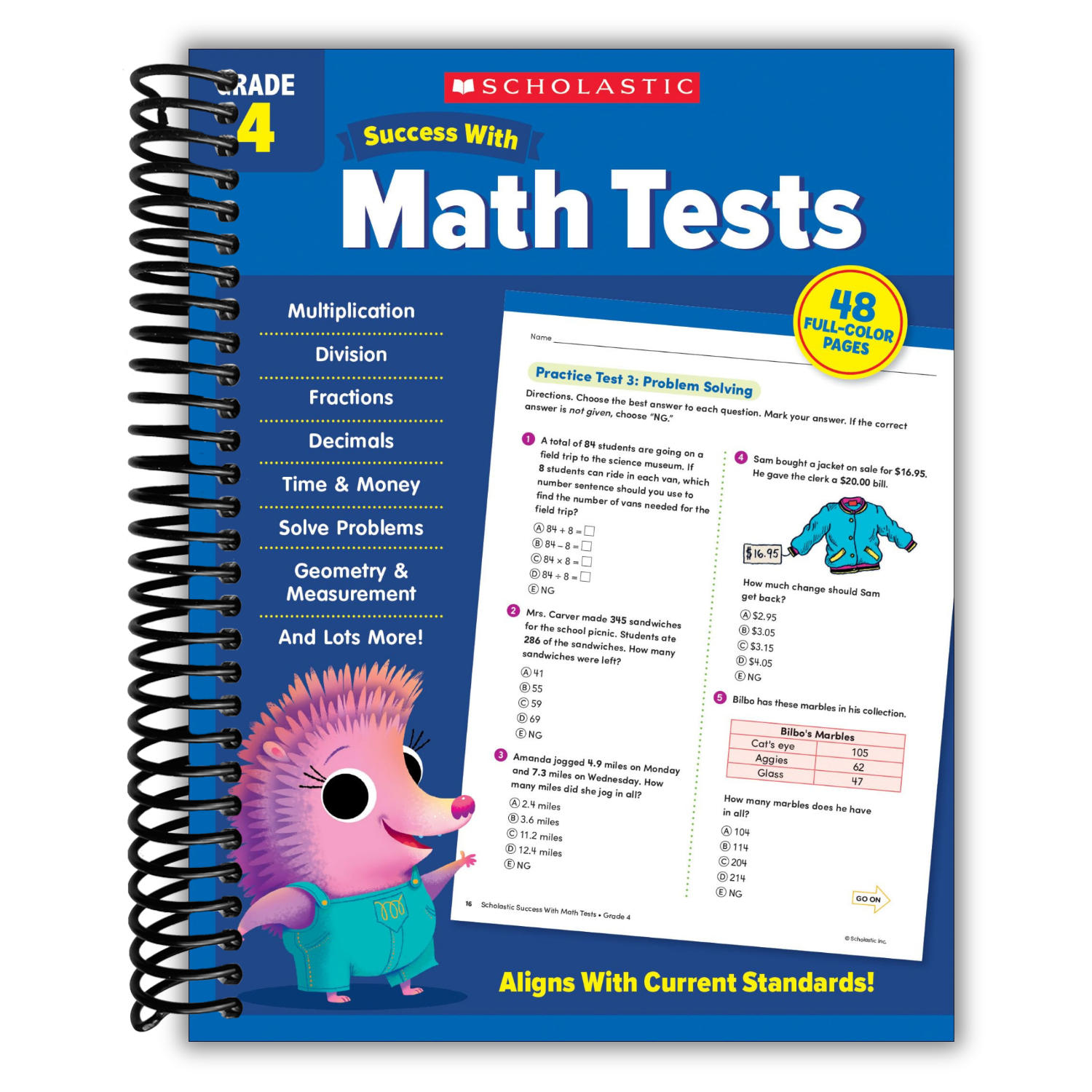 Scholastic Success with Math Tests Grade 4 Workbook – Lay it Flat ...