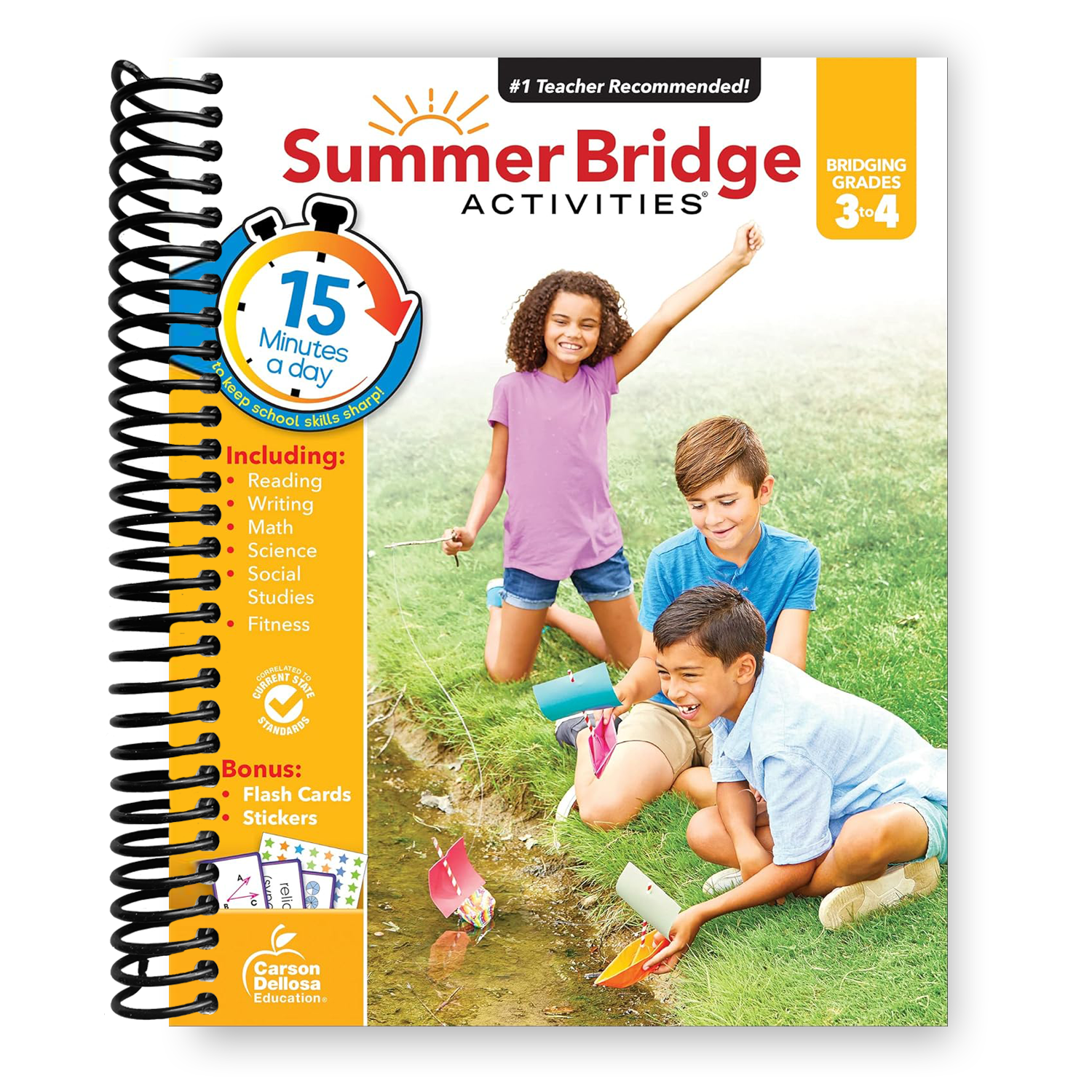 Summer Bridge Activities 3rd to 4th Grade Workbook (Spiral Bound) – Lay ...