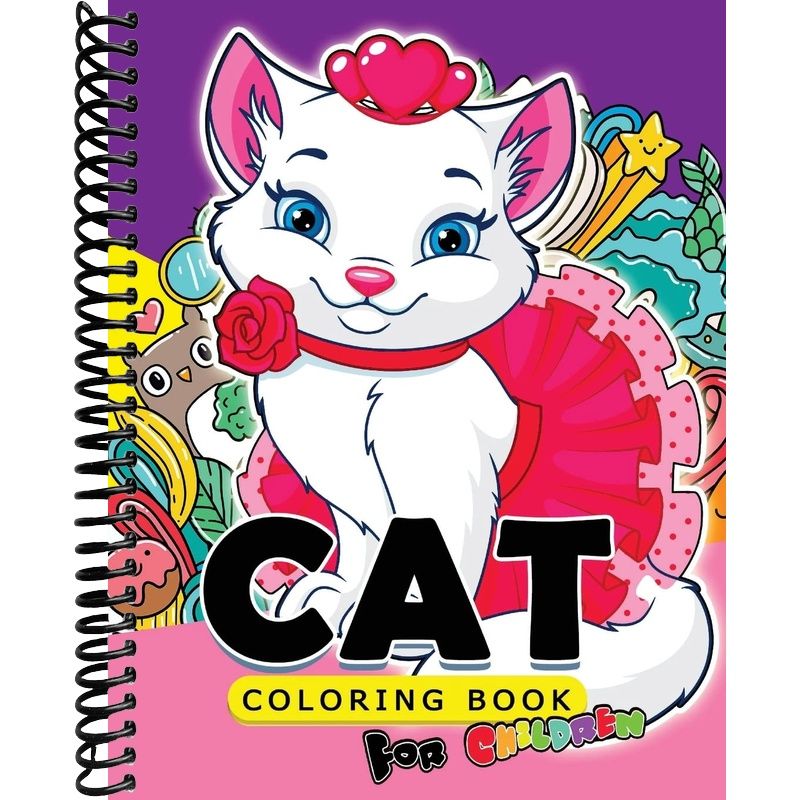 Cat Coloring Book For Children: Cute Cat Coloring Patterns for Childre ...