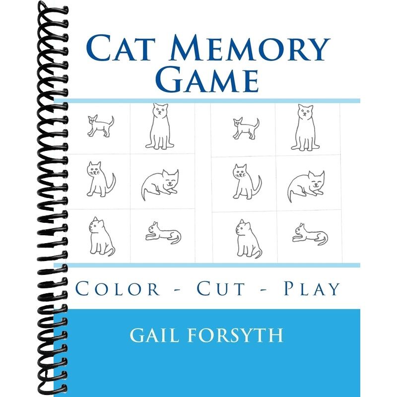 Cat Memory Game: Color - Cut - Play – Lay it Flat Publishing Group