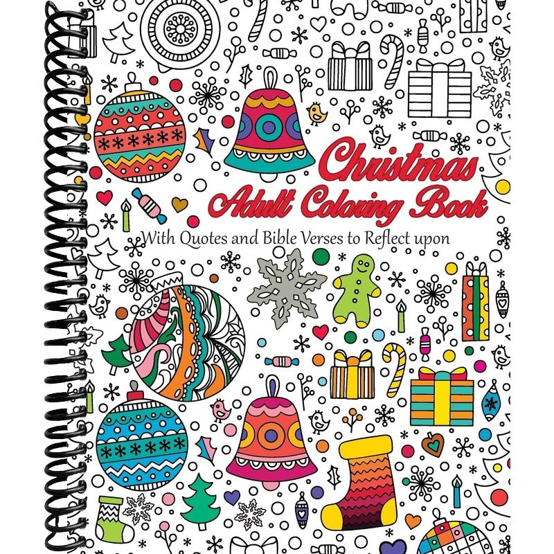 Christmas Adult Coloring Book: With quotes and Bible verses to reflect ...