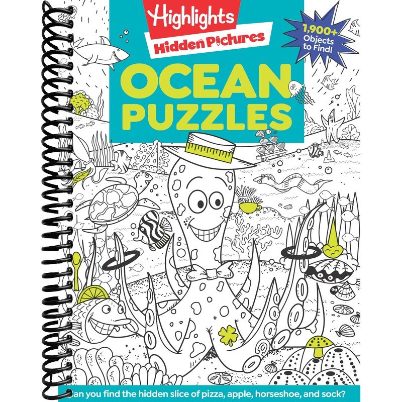 Ocean Puzzles: Over 100 Ocean-Themed Search and Find Puzzles for Kids ...