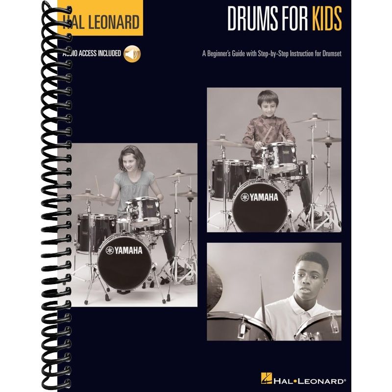 Drums for Kids | Beginner Drumset Instruction Book with Online Audio ...