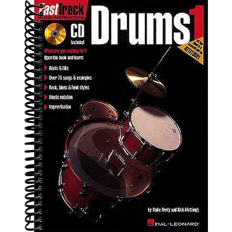 FastTrack Drums Method Book 1 | Beginner Drum Lessons Songbook – Lay it ...
