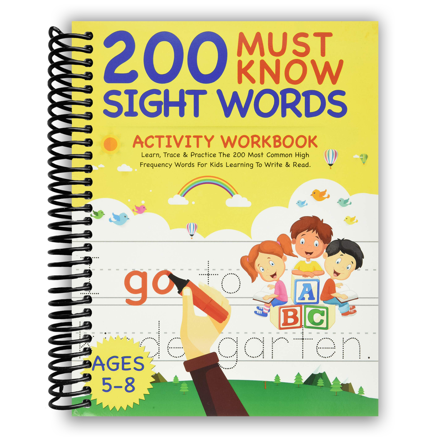 200 Must Know Sight Words Activity Workbook (Spiral Bound) – Lay it ...