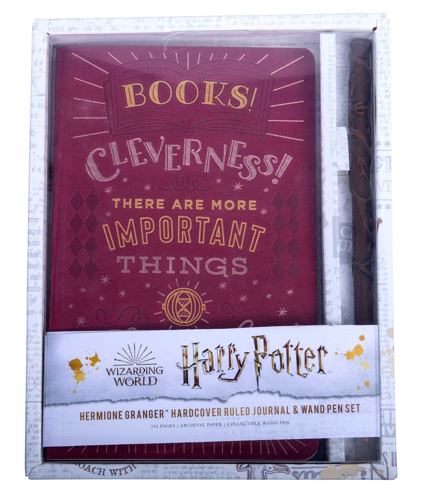 Harry Potter: Hermione Granger Hardcover Ruled Journal and Wand Pen Se ...