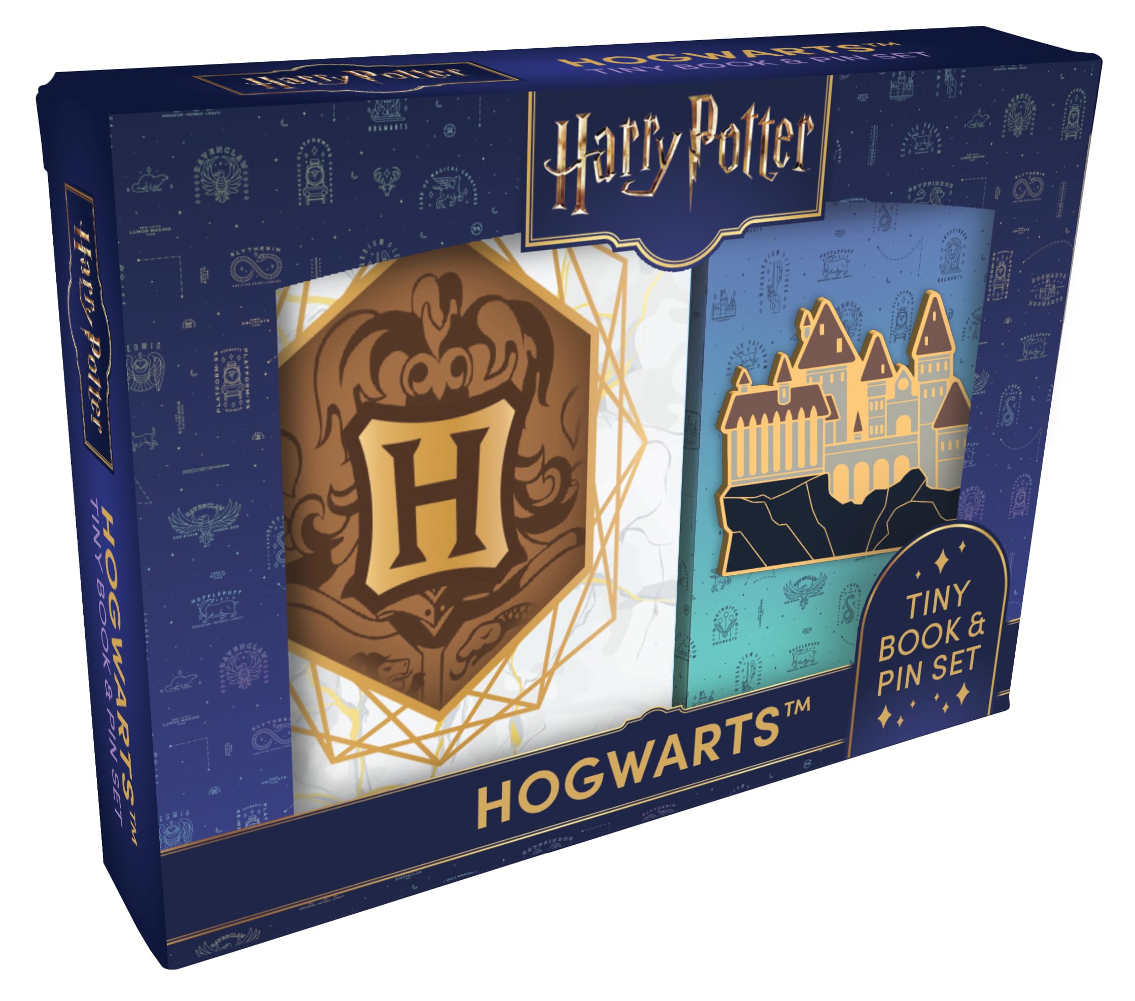 Harry Potter: Hogwarts Tiny Book and Pin Set – Lay it Flat Publishing Group