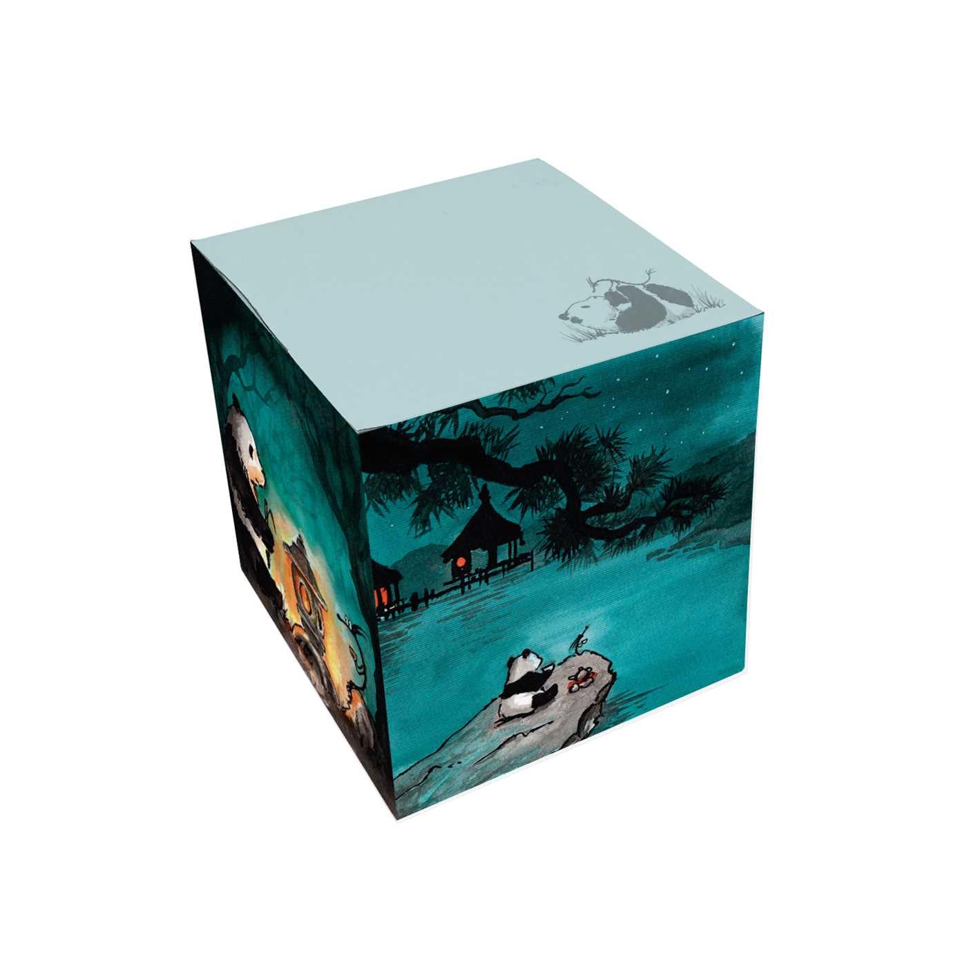 Big Panda and Tiny Dragon Sticky Note Memo Cube – Lay it Flat ...