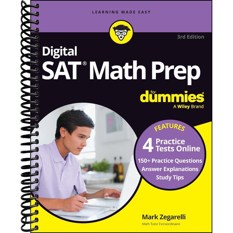 Digital SAT Math Prep For Dummies: Book + 4 Practice Tests Online, Upd ...