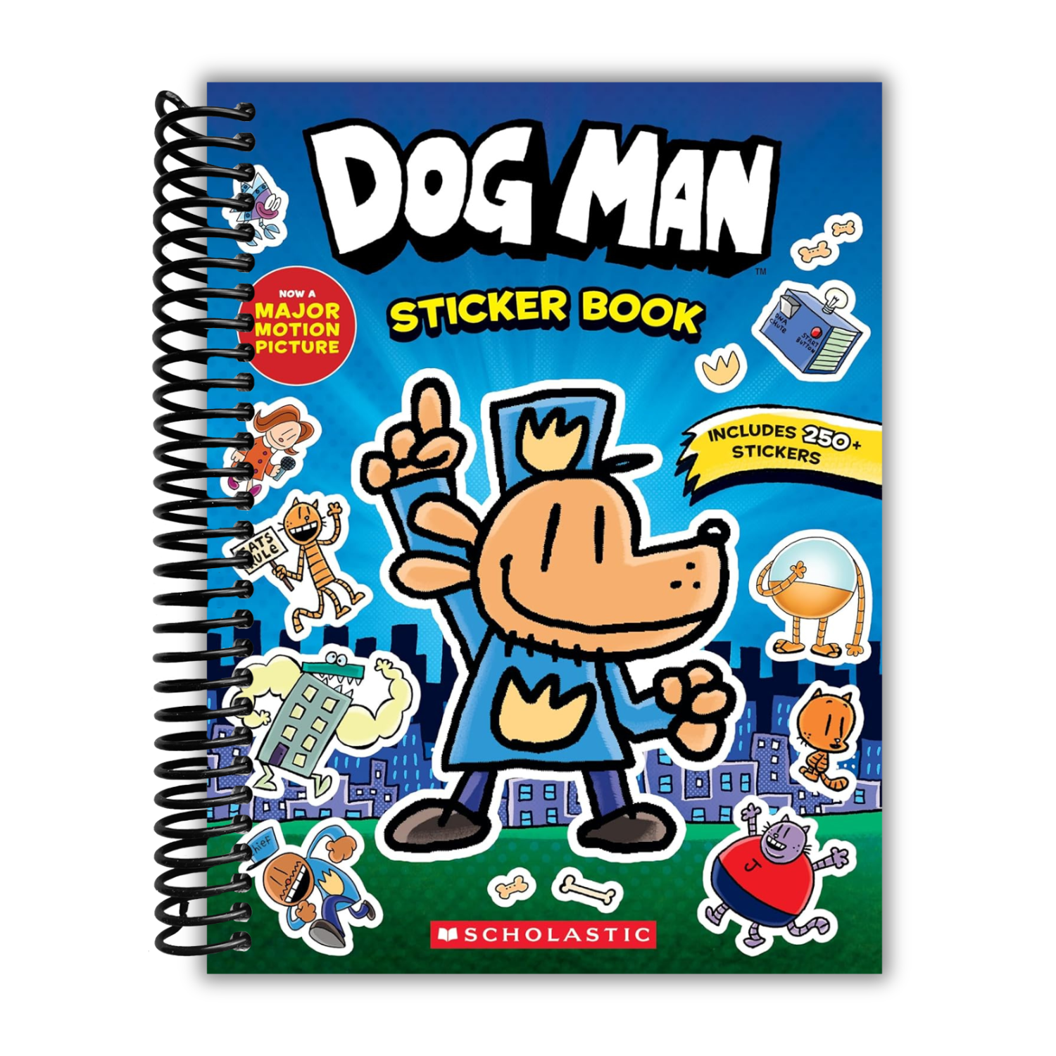 Dog Man: Official Sticker Book (Spiral Bound) – Lay it Flat Publishing ...