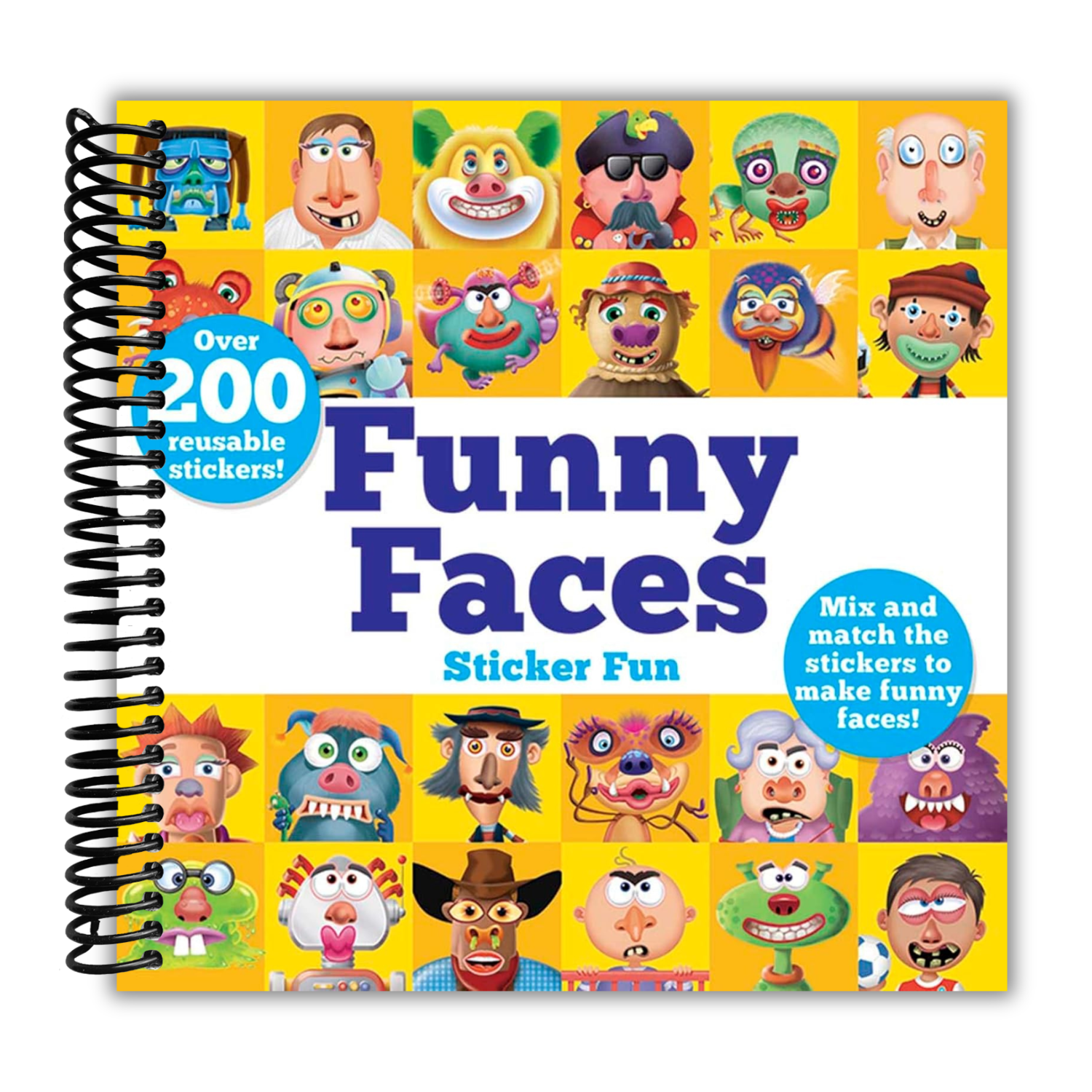 Funny Faces Sticker Fun: Mix and Match The Stickers to Make Funny Face ...