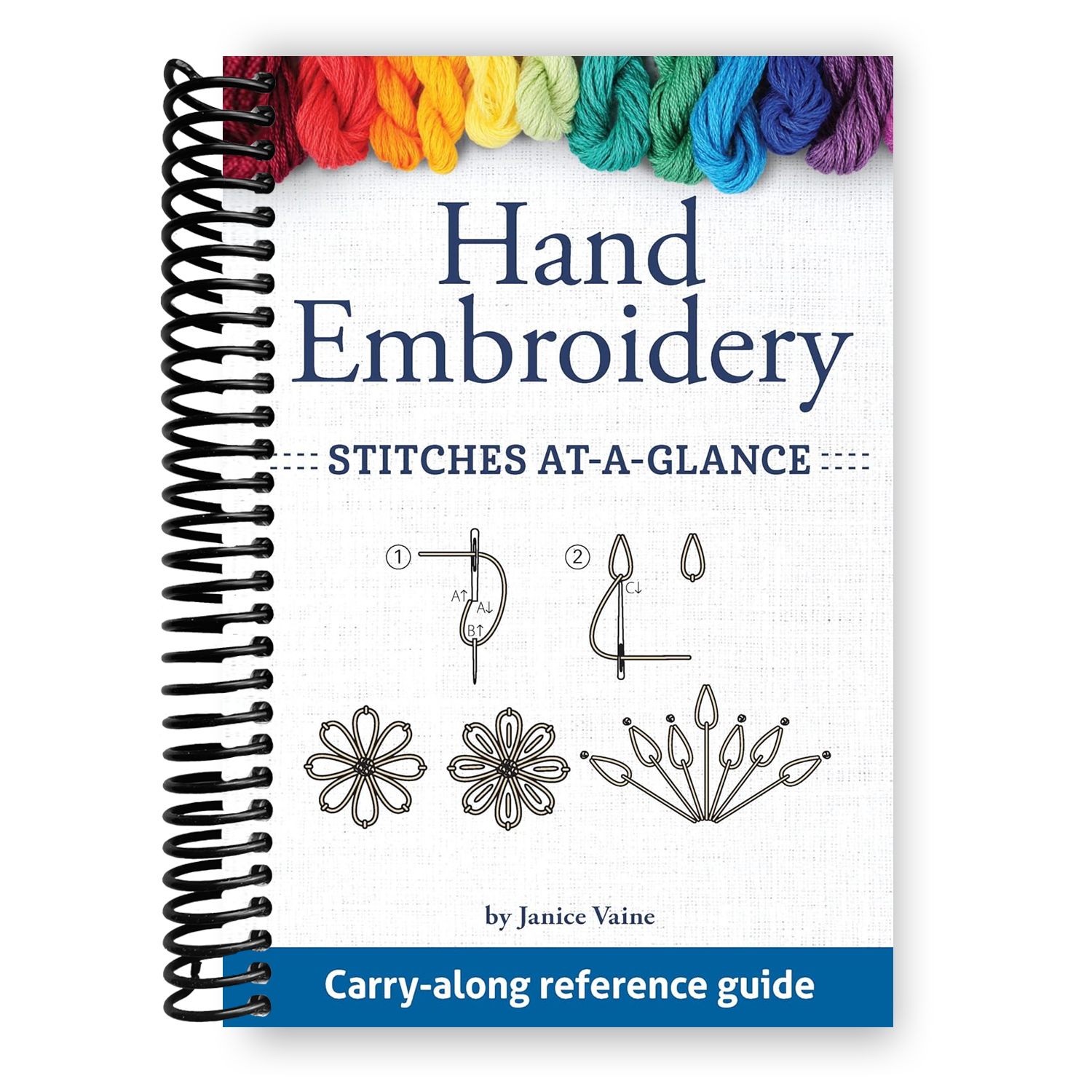 Hand Embroidery Stitches At-A-Glance: Carry-Along Reference Guide (Lan ...