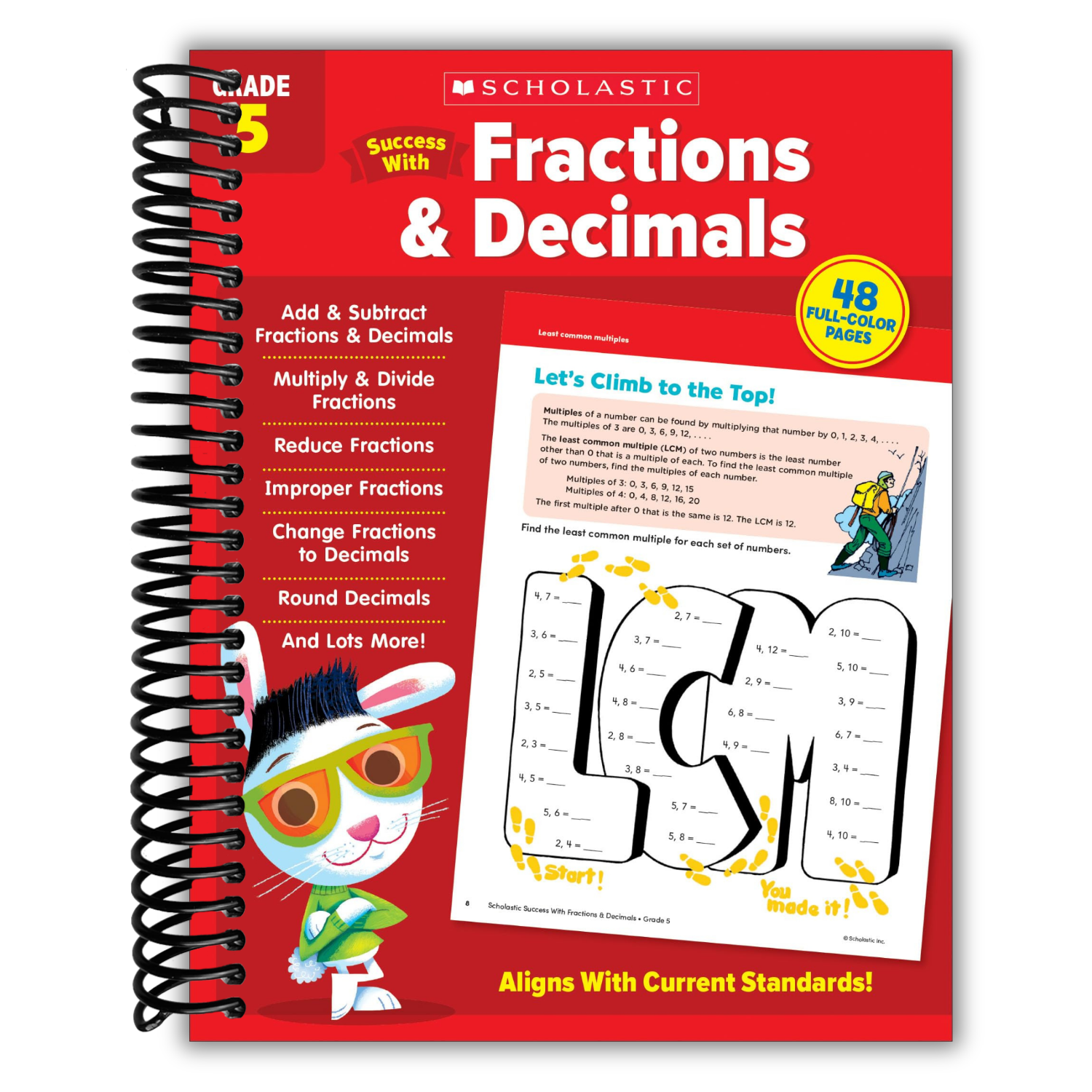 Scholastic Success with Fractions & Decimals Grade 5 Workbook – Lay it ...