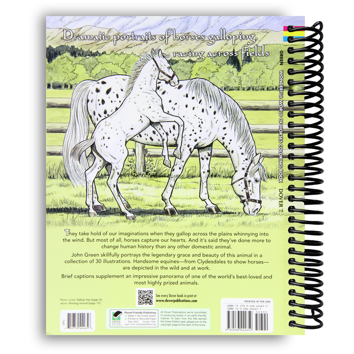 horse racing coloring book