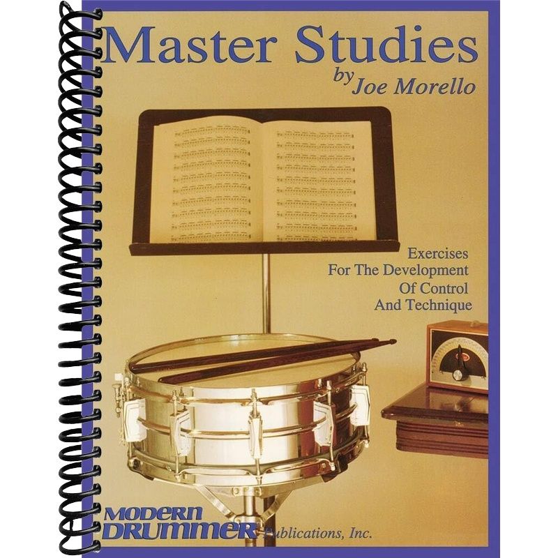 Master Studies by Joe Morello | Drum Technique Sheet Music Workbook fo ...