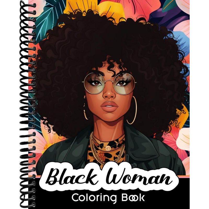 Black Women Coloring Book: 50 Coloring Pages of Beautiful Black Women ...
