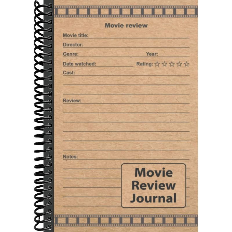 Movie Review Journal: A Film Review Log Book with Index & Pre-Numbered ...