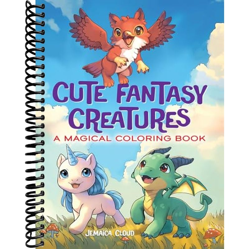Cute Fantasy Creatures: A Magical Coloring Book (Dover Fantasy Colorin ...