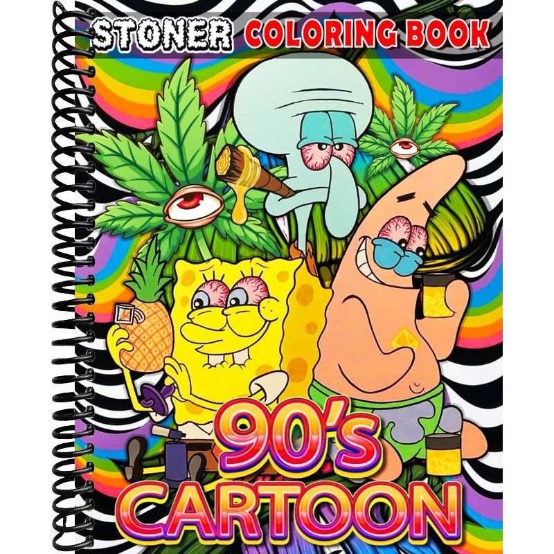 Stoner Coloring Book: 53+ Retro-Inspired Psychedelic & Trippy Coloring ...