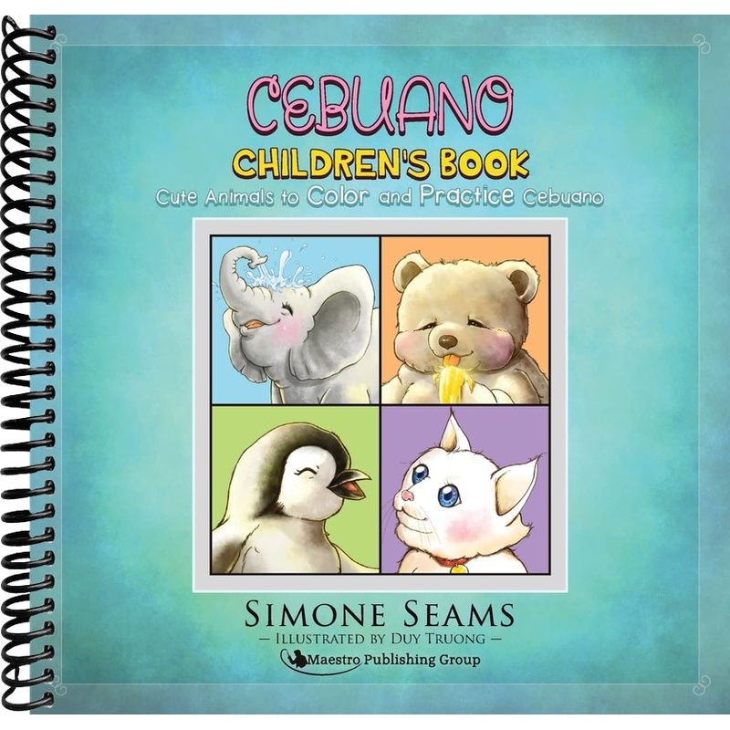 Cebuano Children's Book: Cute Animals to Color and Practice Cebuano ...