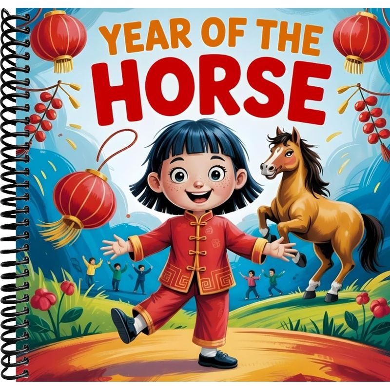 Year Of The Horse Celebrating Chinese new year book for kids 2026: Lea ...