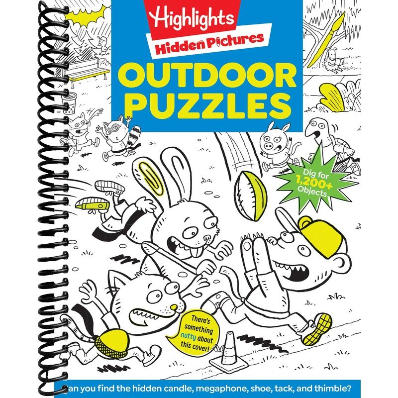 Outdoor Puzzles: Outdoor Activity Book Featuring Forests, Parks and Mo ...