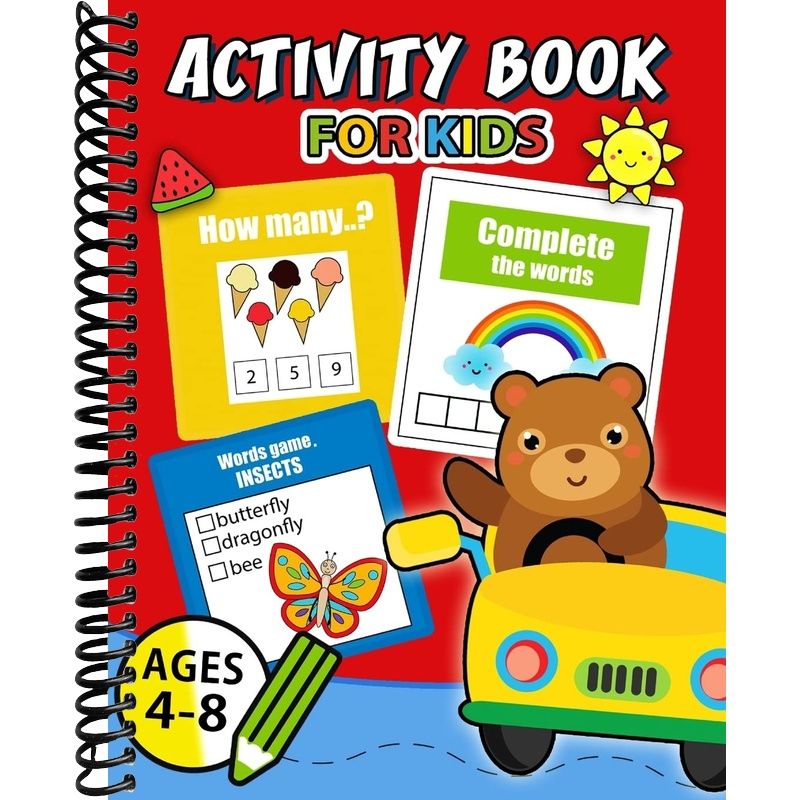 Activity Book for Kids Ages 4-8: Easy, Fun, Beautiful book for boy, gi ...