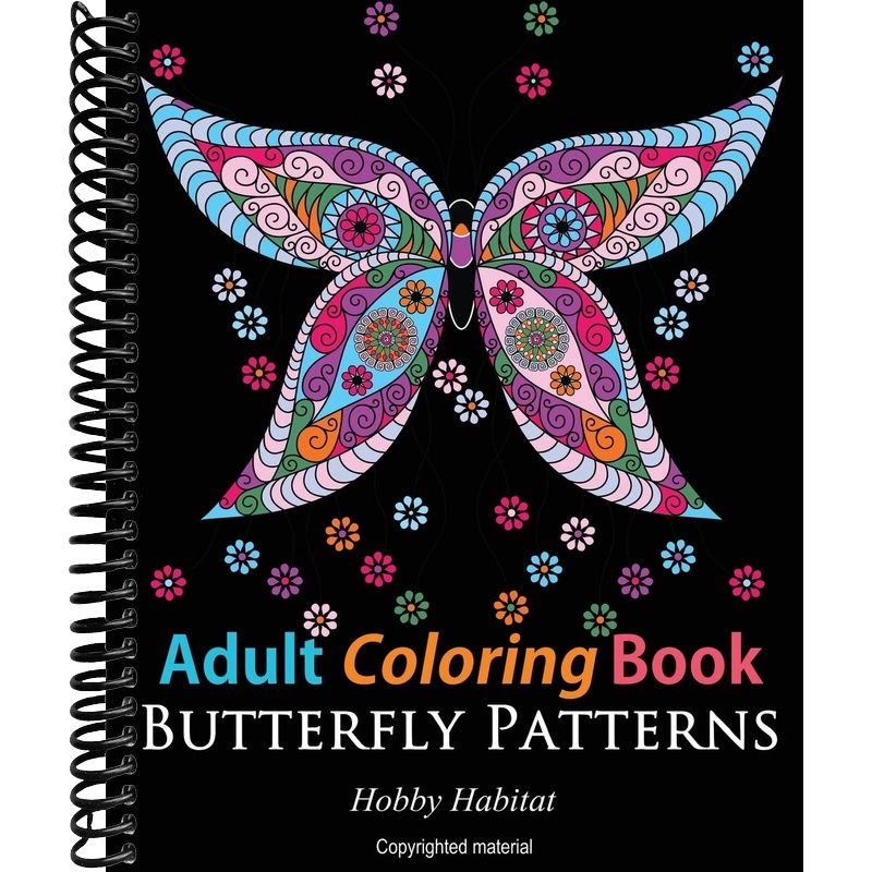 Adult Coloring Books: Butterfly Zentangle Patterns: 31 Beautiful, Stre ...