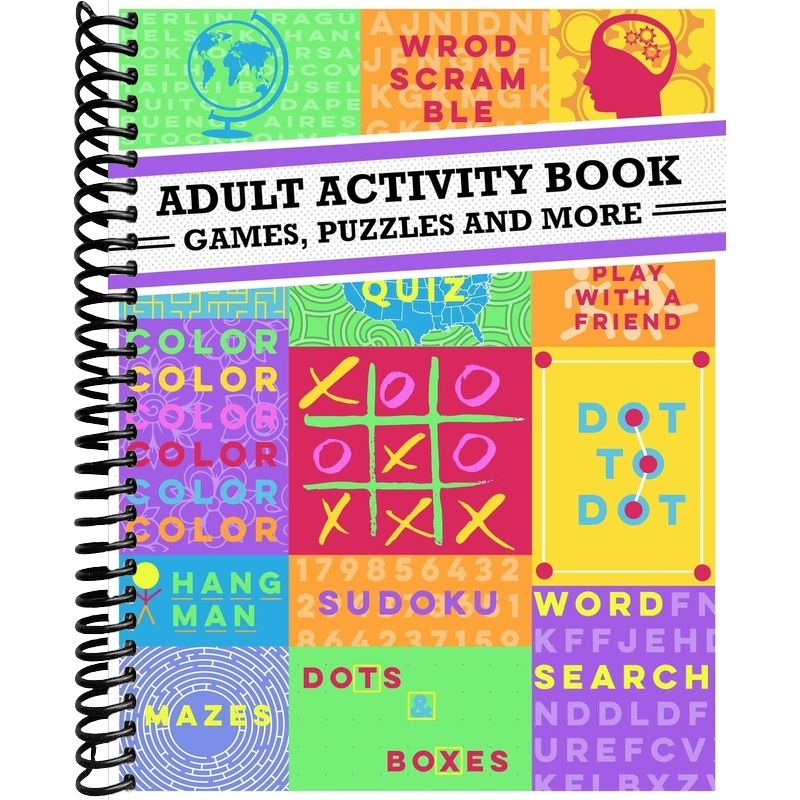 Adult Activity Book: An Adult Activity Book Featuring Coloring, Sudoku ...
