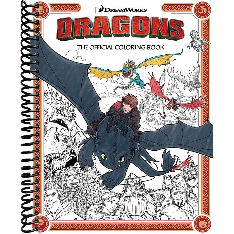 DreamWorks Dragons: The Official Coloring Book – Lay it Flat Publishing ...