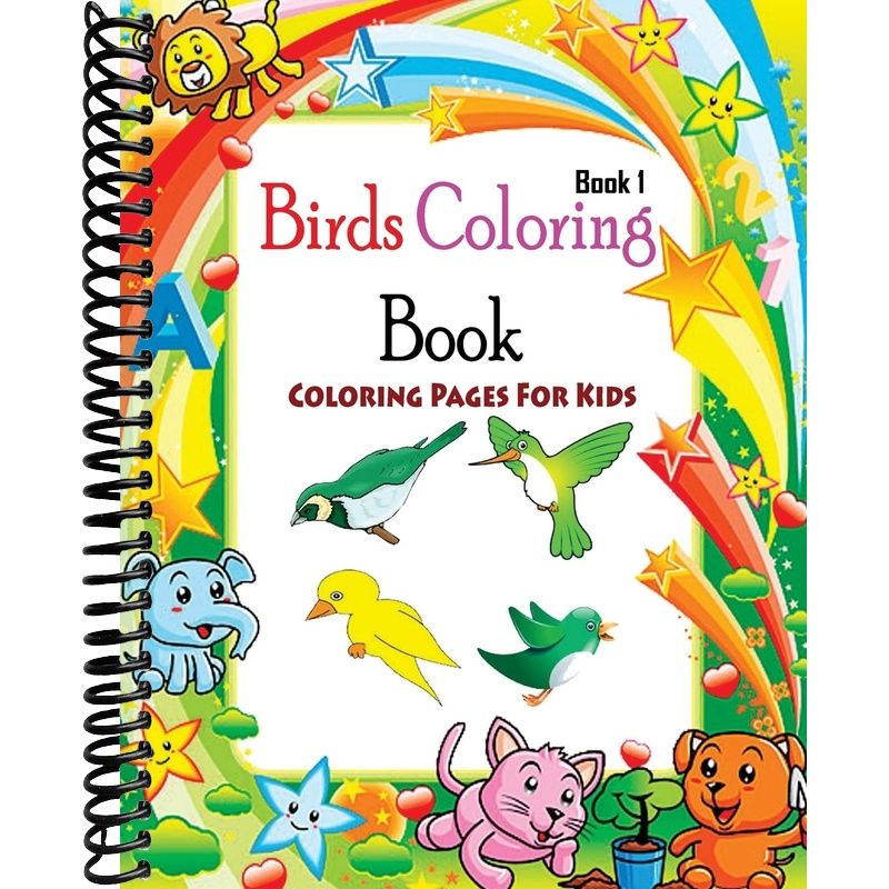 Coloring Pages For Kids Birds Coloring Book 1: Coloring Books for Kids ...
