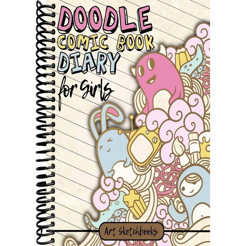 The Doodle Comic Book Diary for Girls (Activity Drawing & Coloring Boo ...