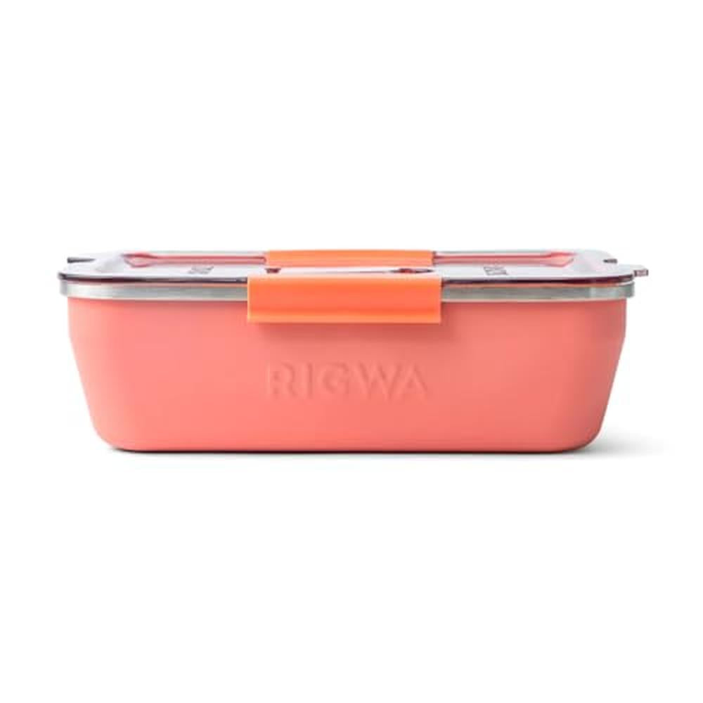RIGWA Double-Wall Stainless Steel Insulated Food Container - Hot and C ...