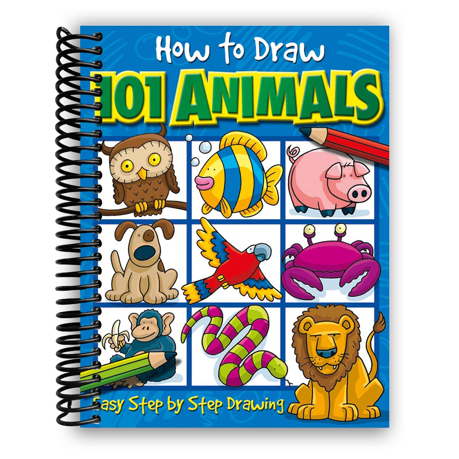 How to Draw 101 Animals (Spiral Bound) – Lay it Flat Publishing Group